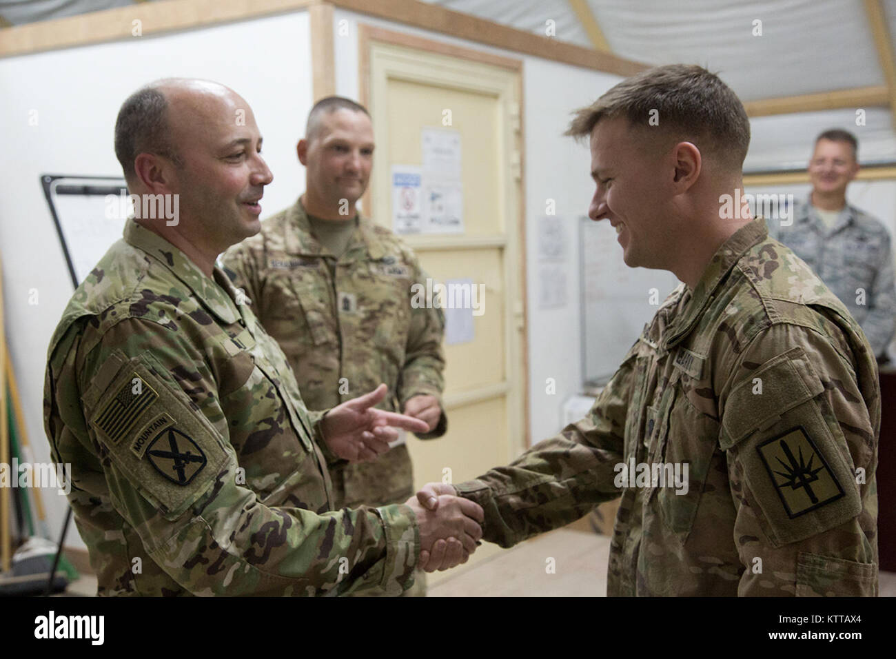 Maj. Gen. Anthony German, the Adjutant General and State Command Sgt ...