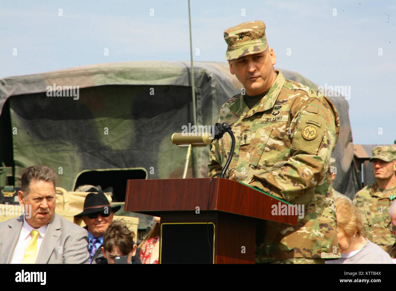 FORT DRUM – Brig. Gen. Joseph Biehler addresses the soldiers of the ...