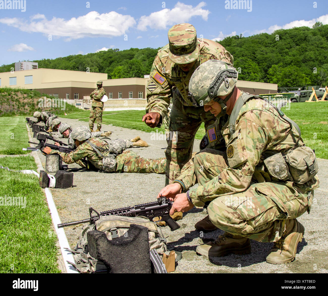 U.S. Army Staff Sgt. Ian Ault, an infantryman, with the 2-108th ...