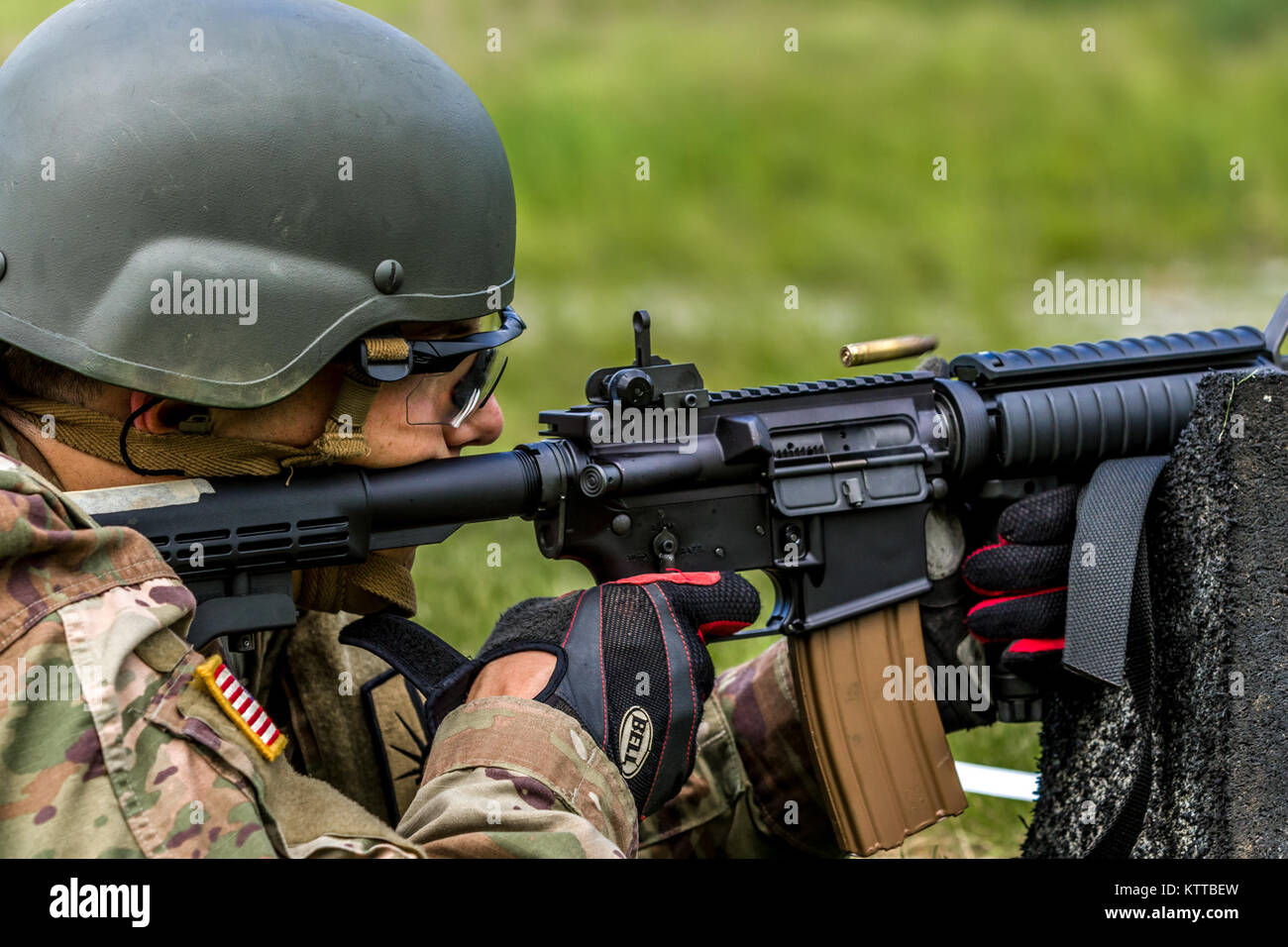 U.S. Army Spc. Tyler Studd, with the 152nd Engineer Support Company ...