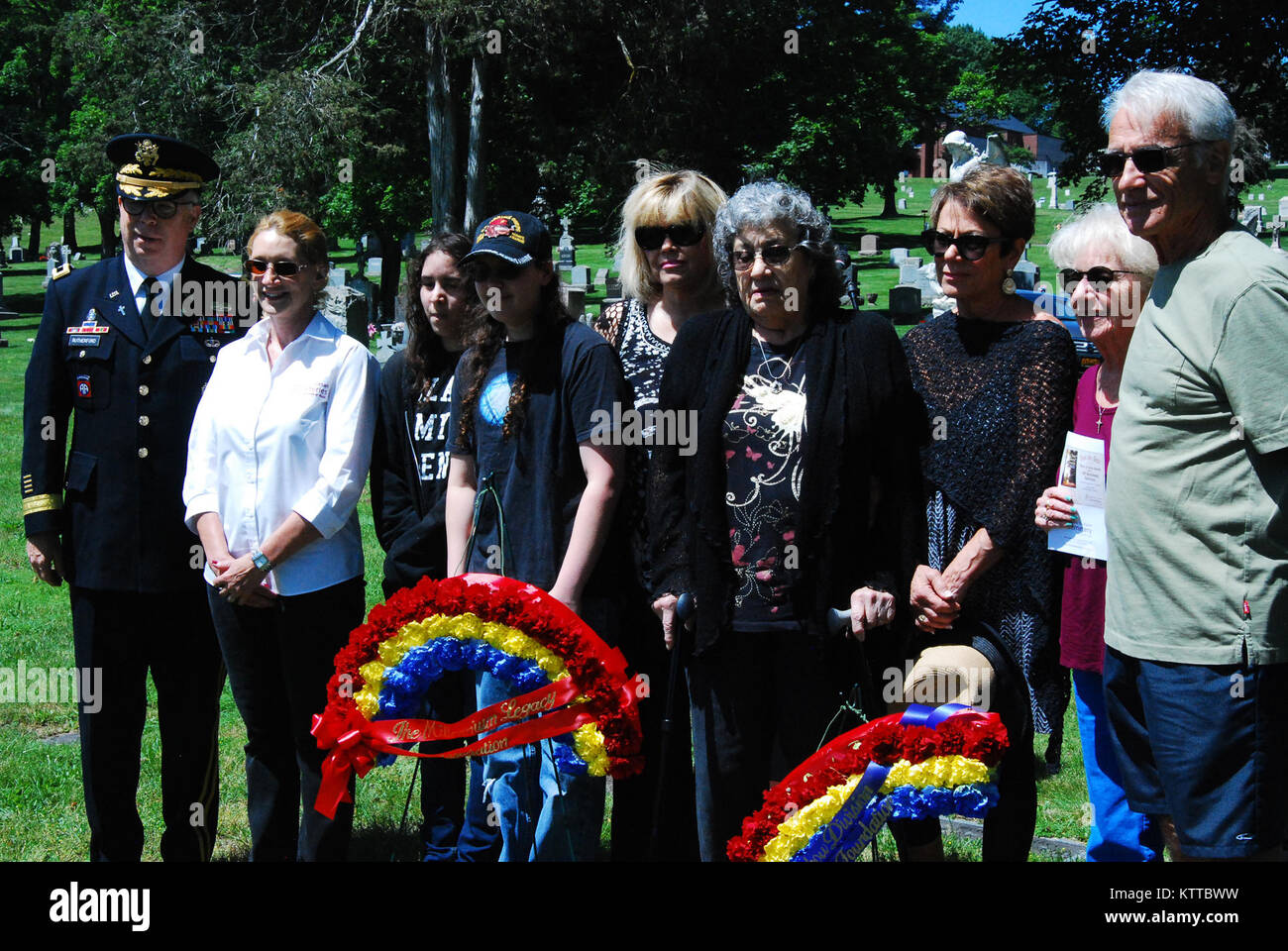 Retired Army Chaplain (Maj. Gen.) Donald Rutherford, far left, and ...
