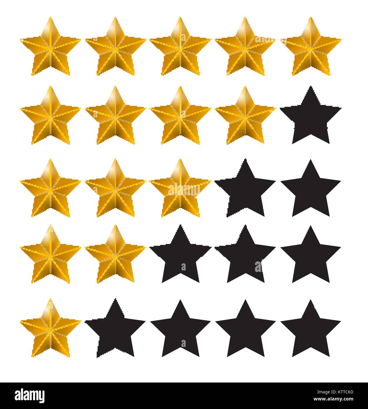 Star Rating. Evaluation System and Positive Review Sign. Vector ...