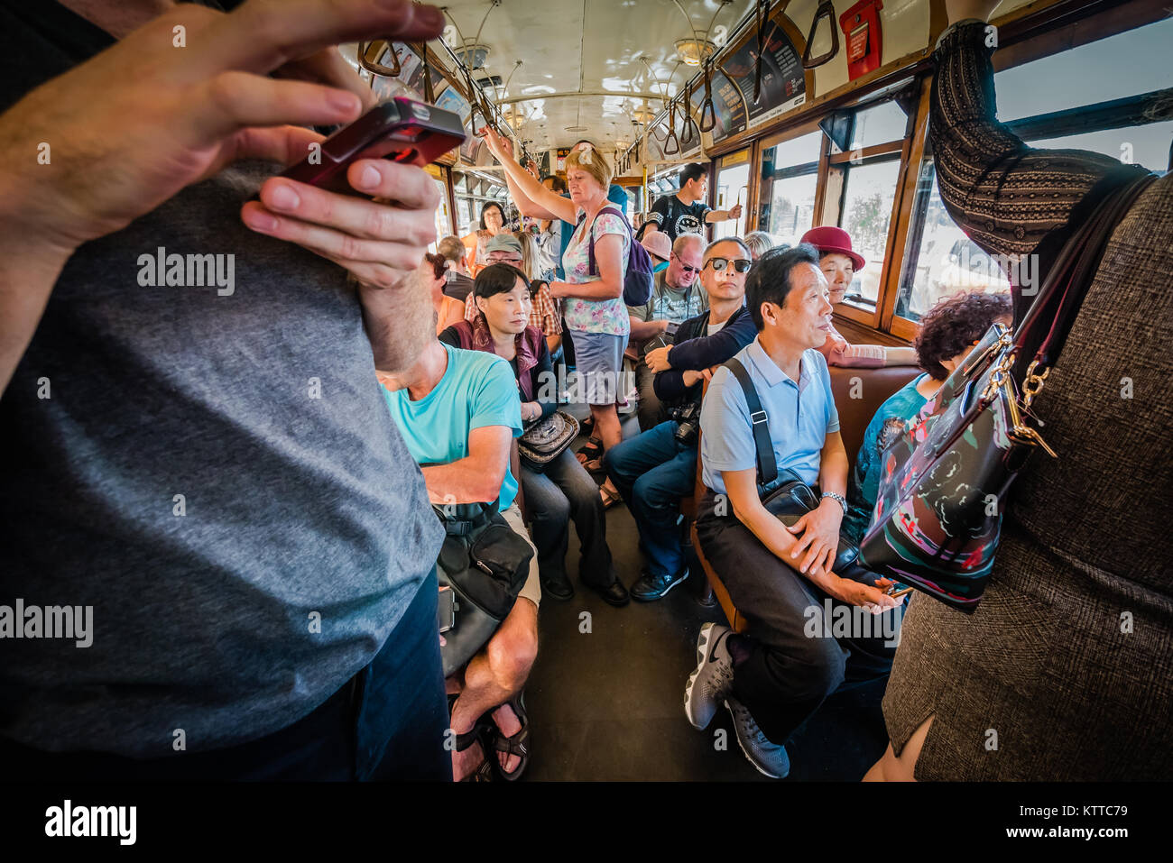 Inside the tram hi-res stock photography and images - Alamy