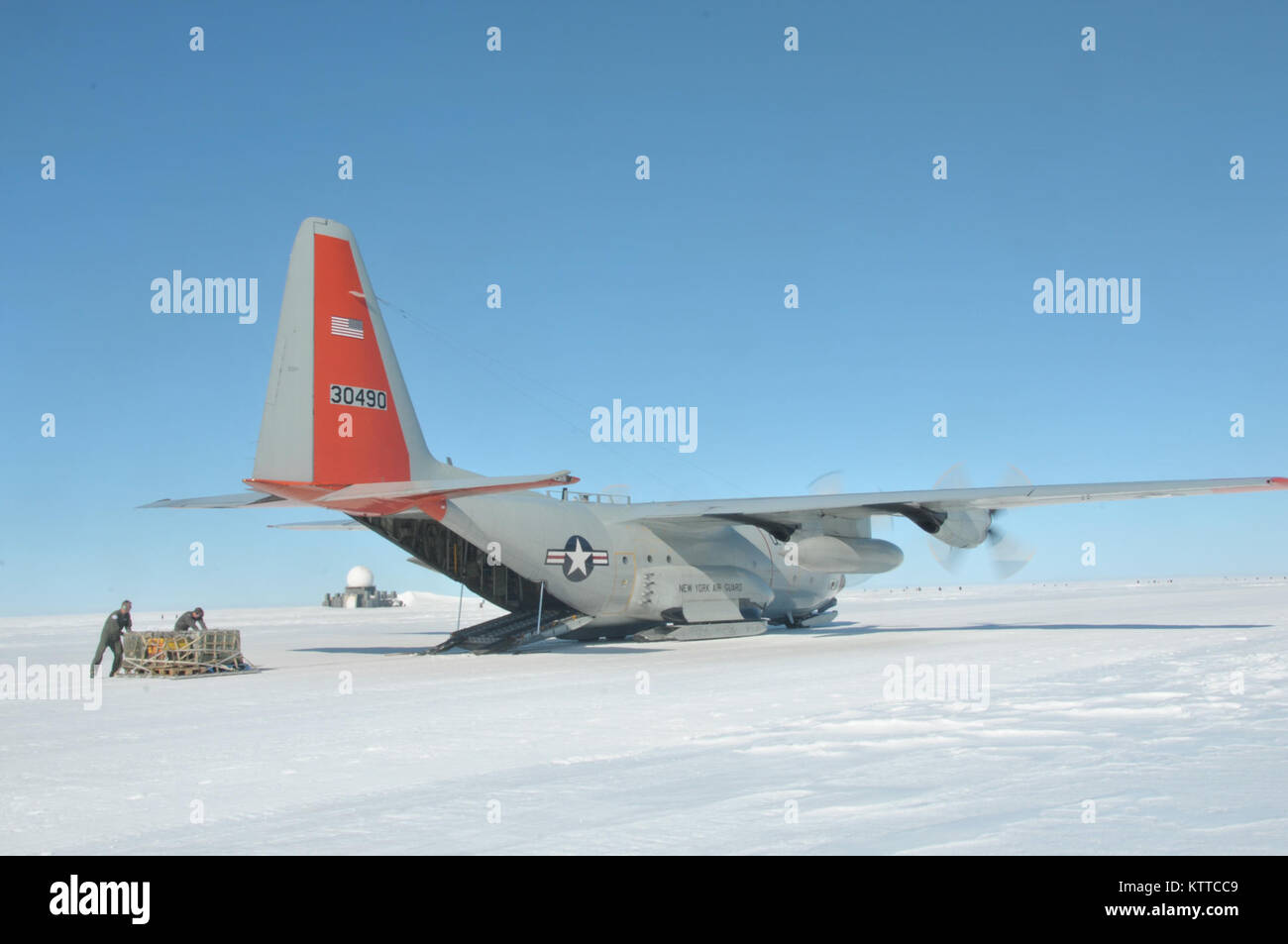 RAVEN CAMP, Greenland -- Master Sgt. Randy Powell (left) and Airman 1st ...