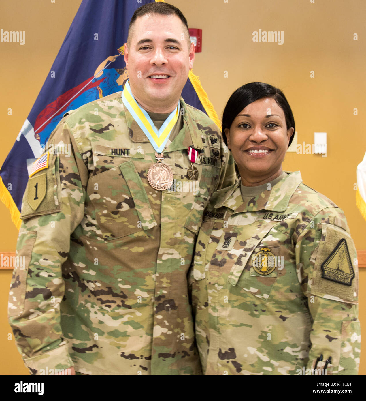 U.S. Army Sgt. Maj. Eric R. Hunt, the retention sergeant major for the ...