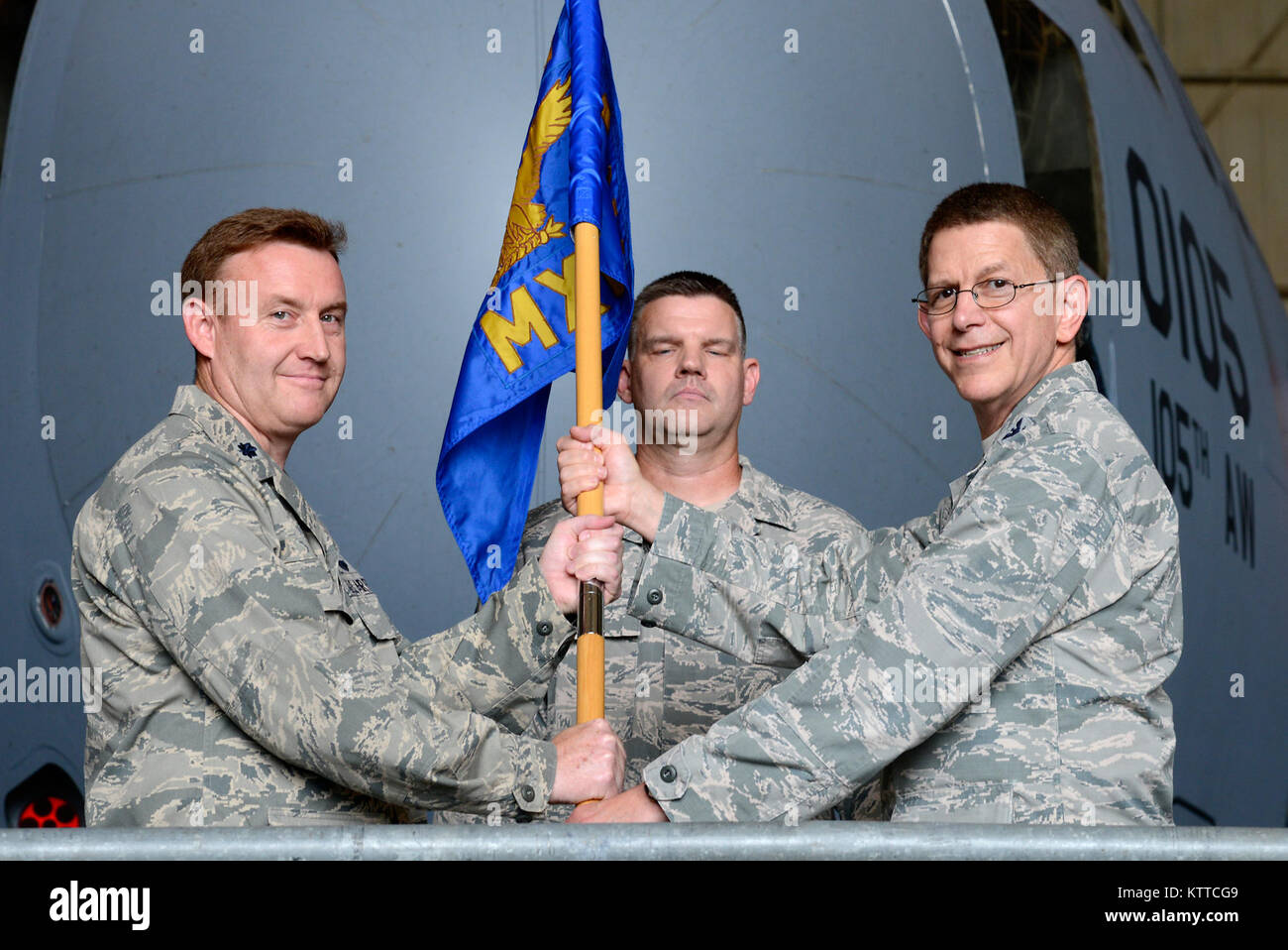 Lt. Col. Richard Carter, incoming commander of the 105th Maintenance ...