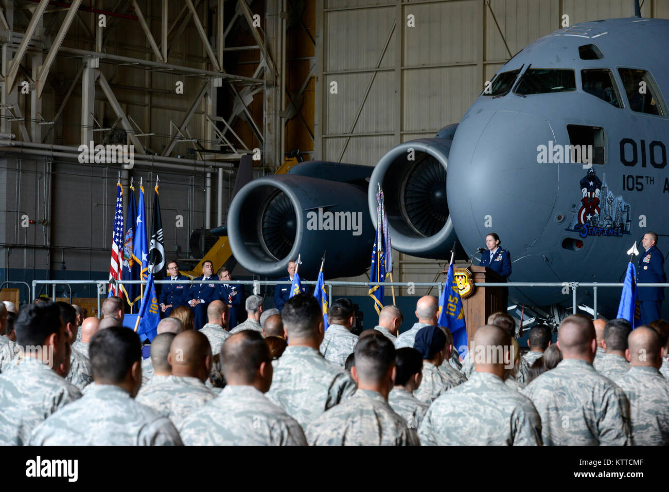 Col. Denise Donnell, the incoming commander of the 105th Airlift Wing ...