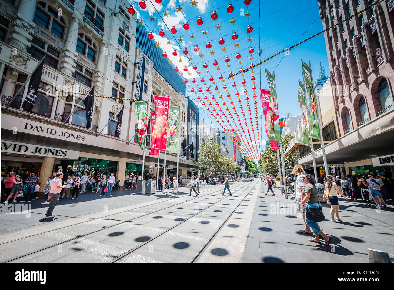 melbourne bourke street Stock Photo - Alamy