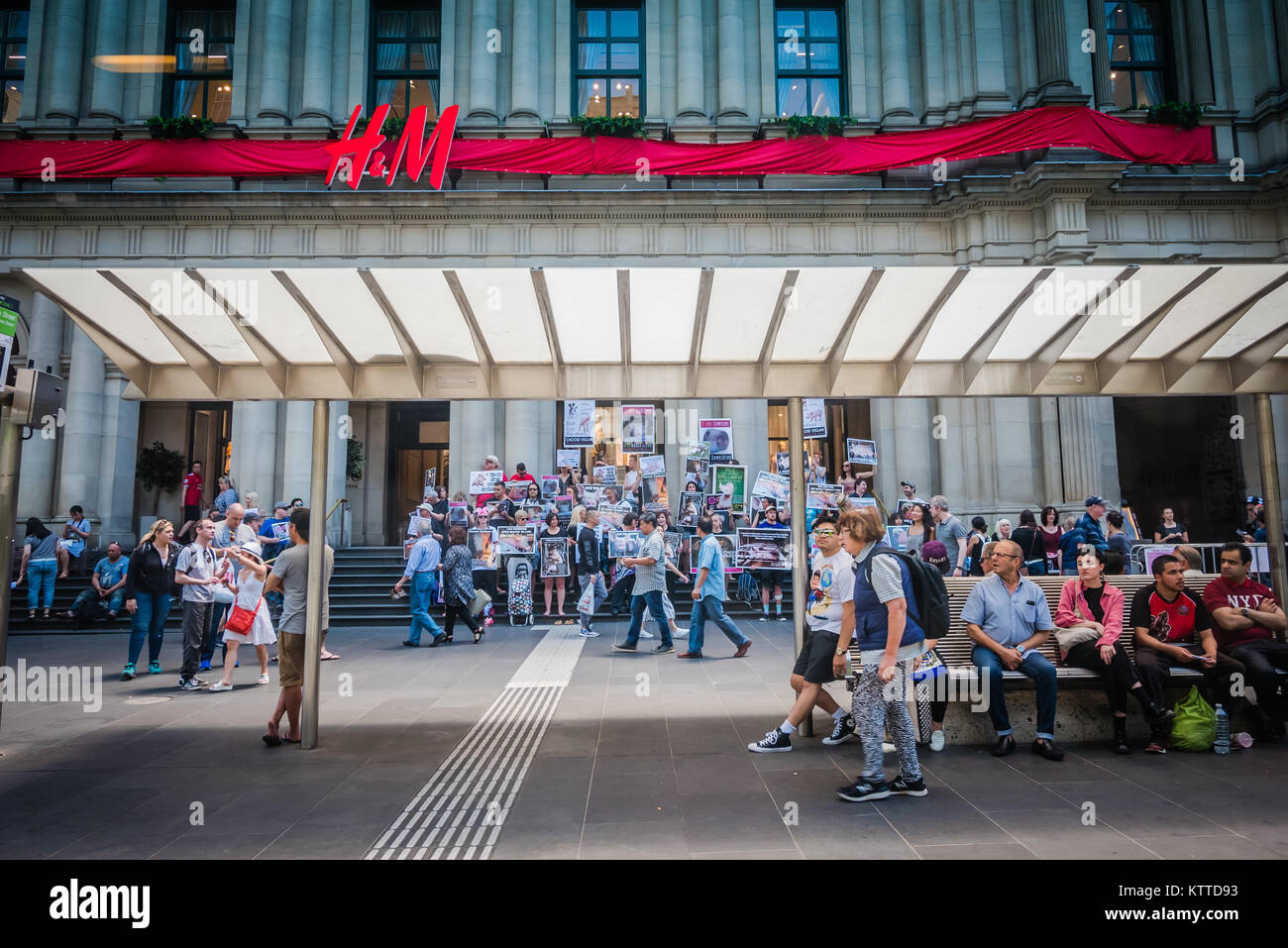 melbourne bourke street Stock Photo - Alamy