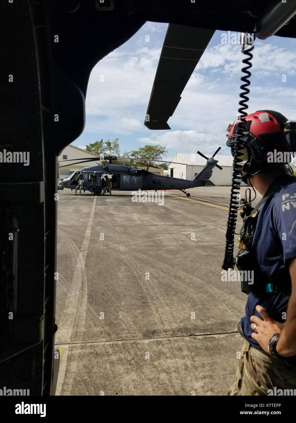 Crew members from the 101st and 103rd Rescue Squadrons prepare for ...