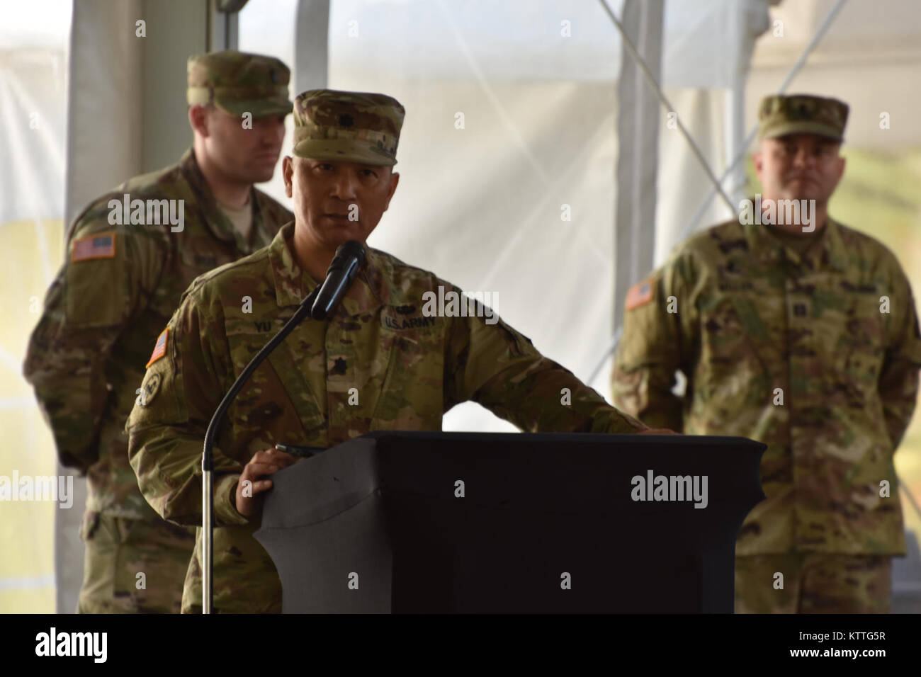 N.Y. Army National Guard Soldier, Lt. Col. Wing Yu, commander of the ...