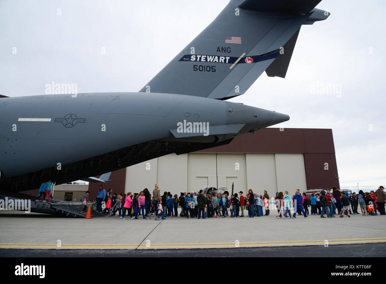 The 105th Airlift Wing hosted hundreds of school children and veterans ...