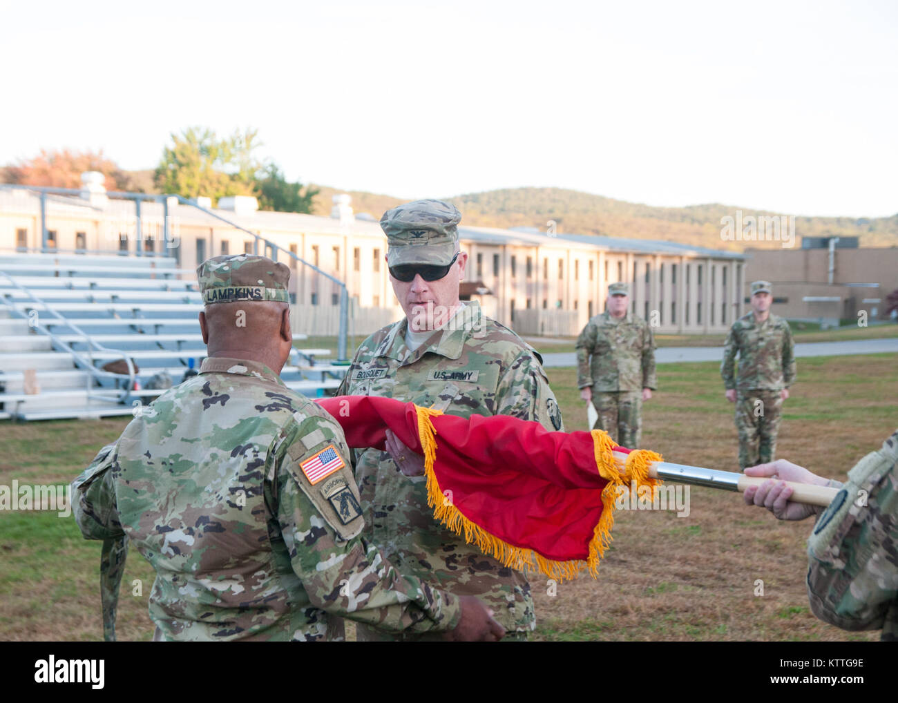 Col. Stephen M. Bousuquet, Commander of the 369th Sustainment Brigade ...