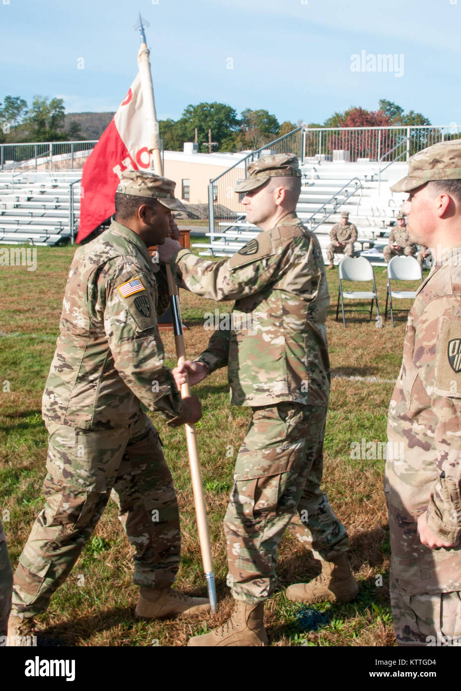 Maj. Todd M. Balog, commander of the 369th Special Troops Battalion ...
