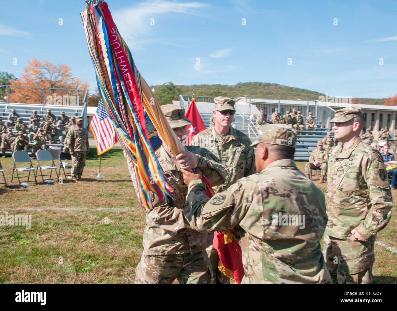 Lt. Col. Seth L. Morgulas, outgoing commander of the 369th Special ...