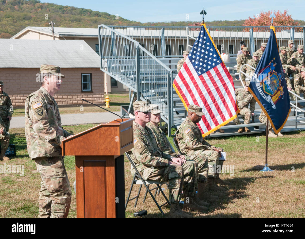 Lt. Col. Seth L. Morgulas, outgoing commander of the 369th Special ...