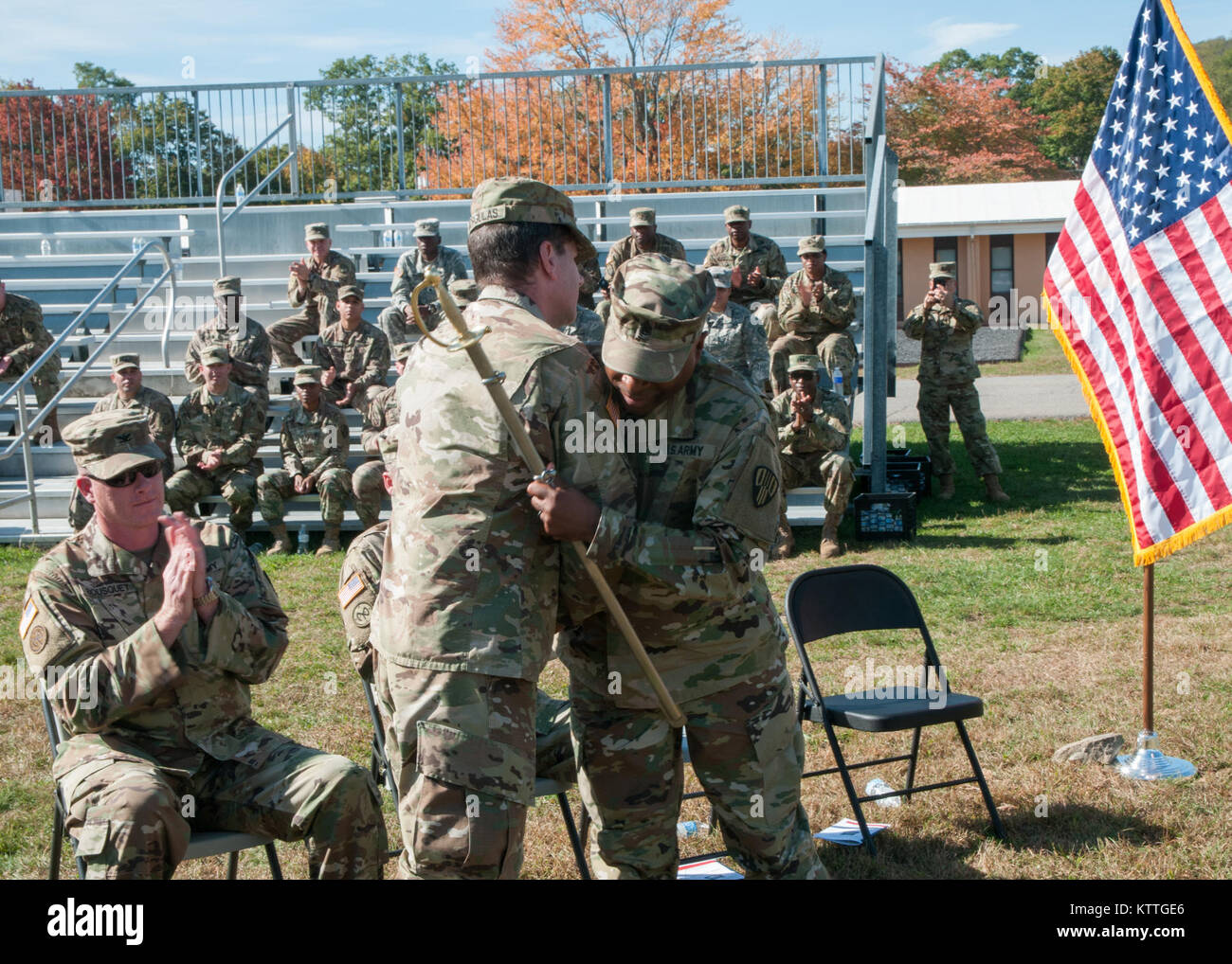 Lt. Col. Seth L. Morgulas, outgoing commander of the 369th Special ...