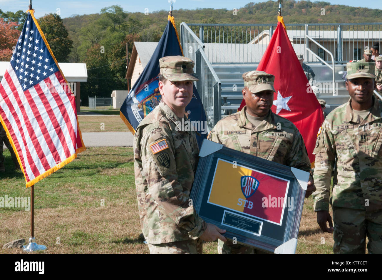 Lt. Col. Seth L. Morgulas, outgoing commander of the 369th Special ...