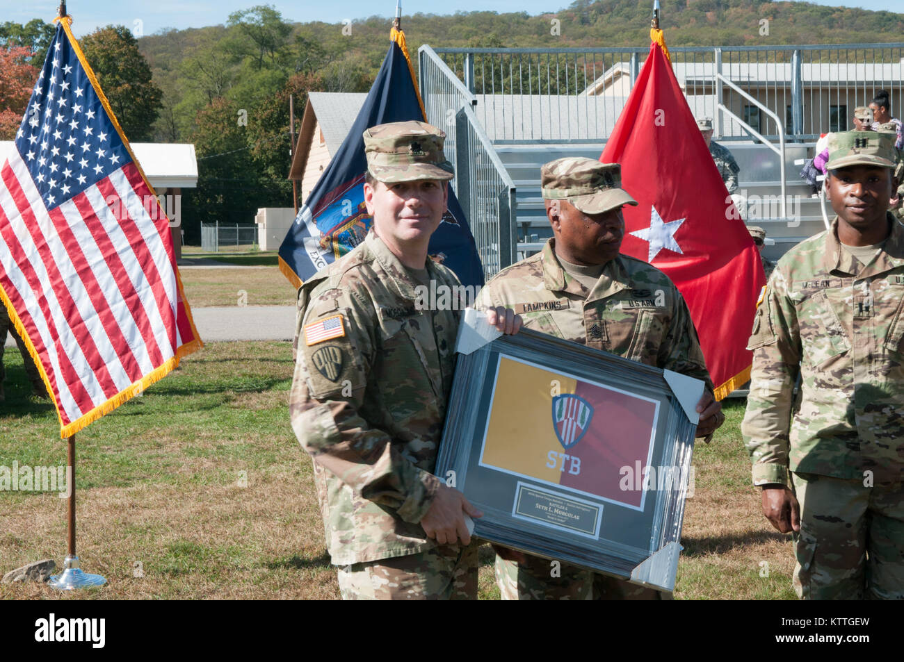 Lt. Col. Seth L. Morgulas, outgoing commander of the 369th Special ...