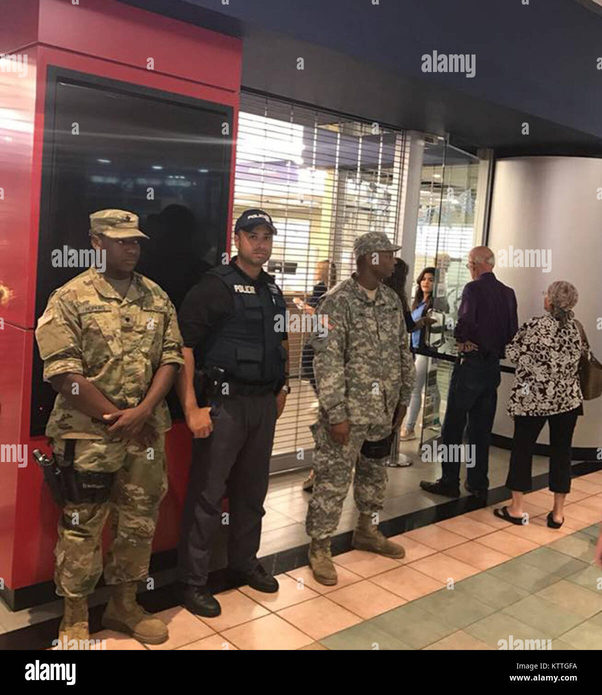 New York Army National Guard SPC Malachi Hopkins and Sgt. Desmond Hall ...