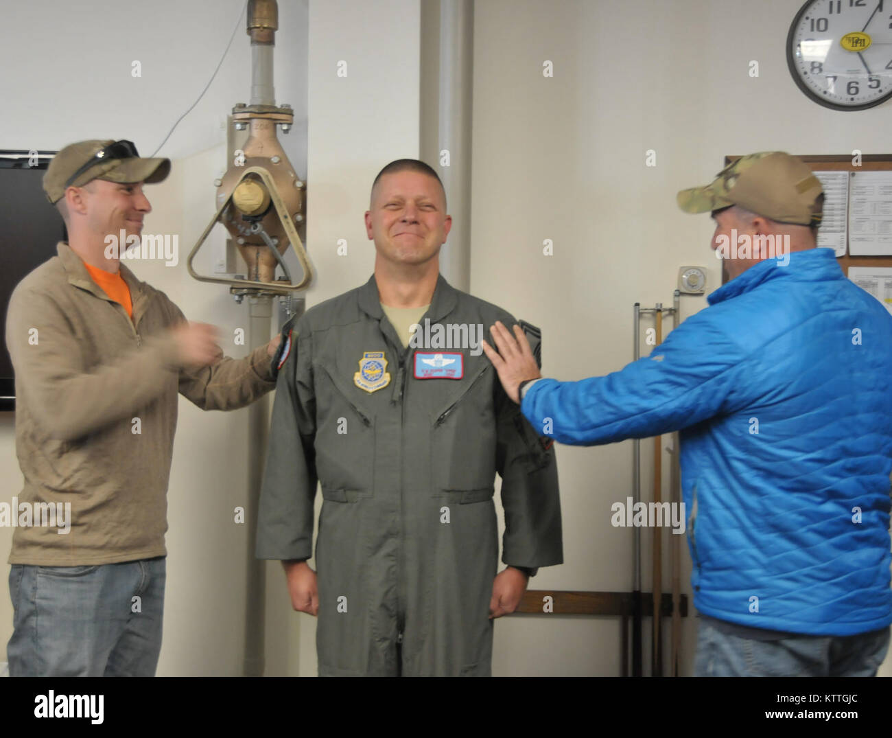 David Vesper gets “pinned” to senior master sergeant by Tech. Sgt ...