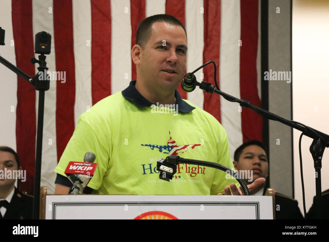 Brian Maher, Senator William Larkin’s Chief of Staff, speaks at Hudson ...