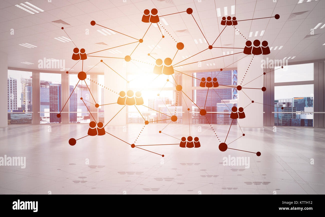 Networking and wireless connection as concept for effective modern ...