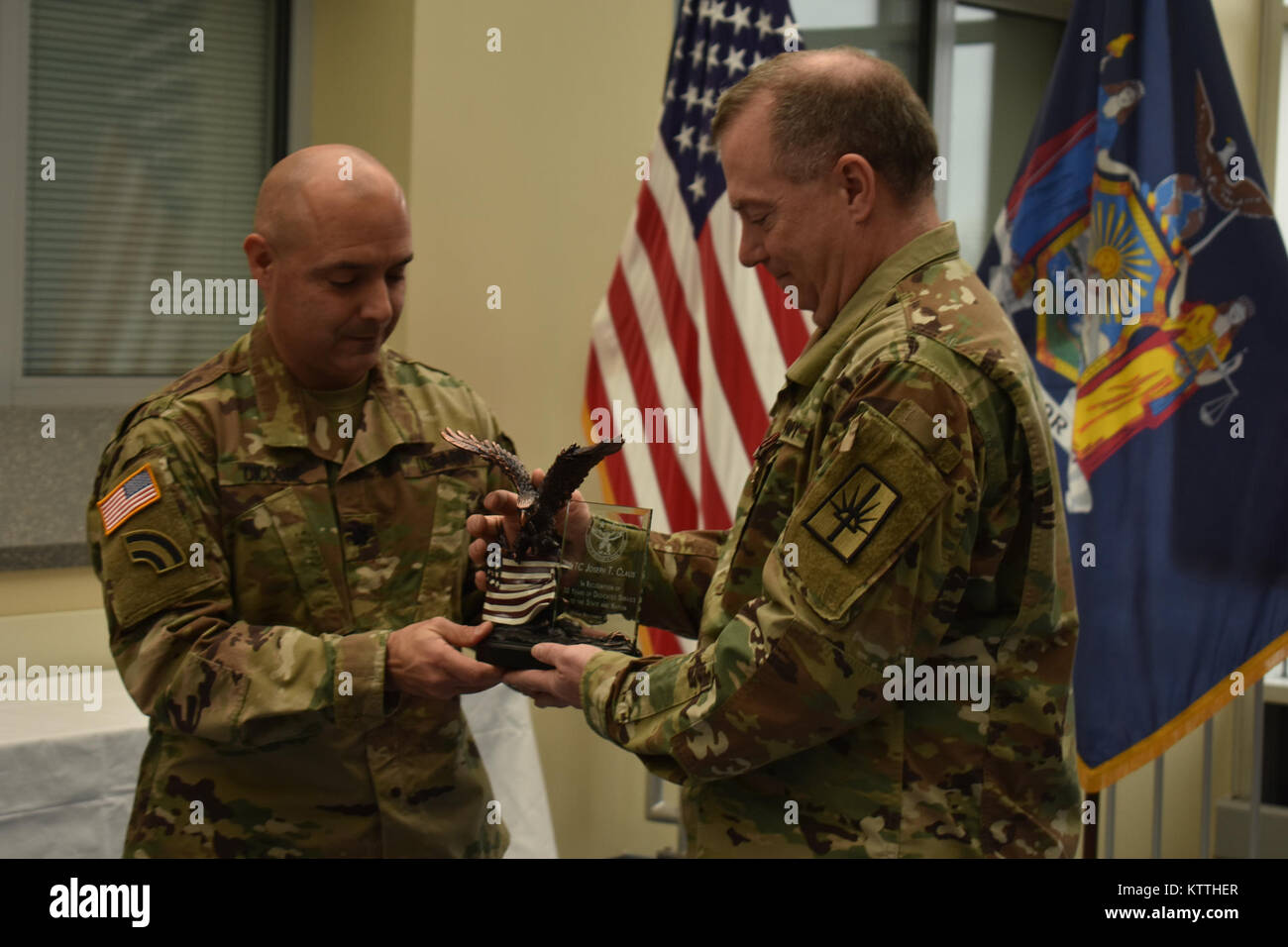 From the left, N.Y. Army National Guard Soldier, Lt. Col. Chris Ciccone ...