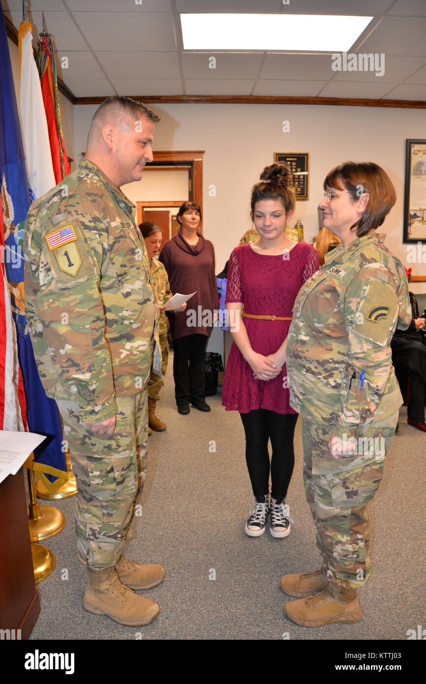 New York Army National Guard Soldier Lt. Col. Judi McKeeSanders, stands ...