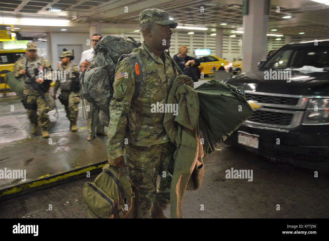 JFK Airport, Queens, NY – On December 15th, 2017, over 30 Soldiers from ...