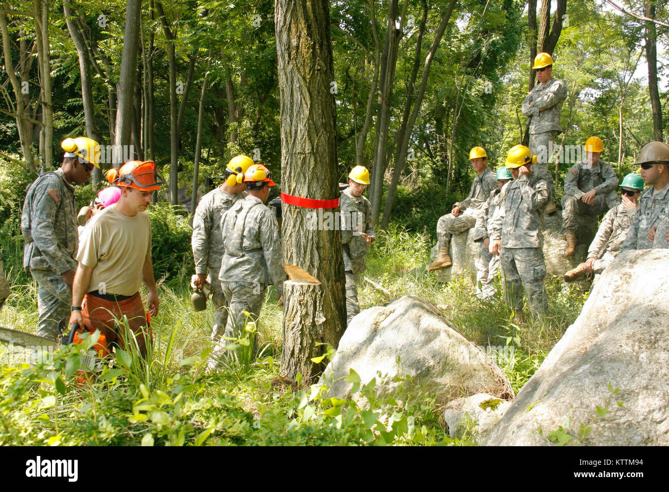New York Army National Guard Soldiers of the 1156 Vertical Construction ...