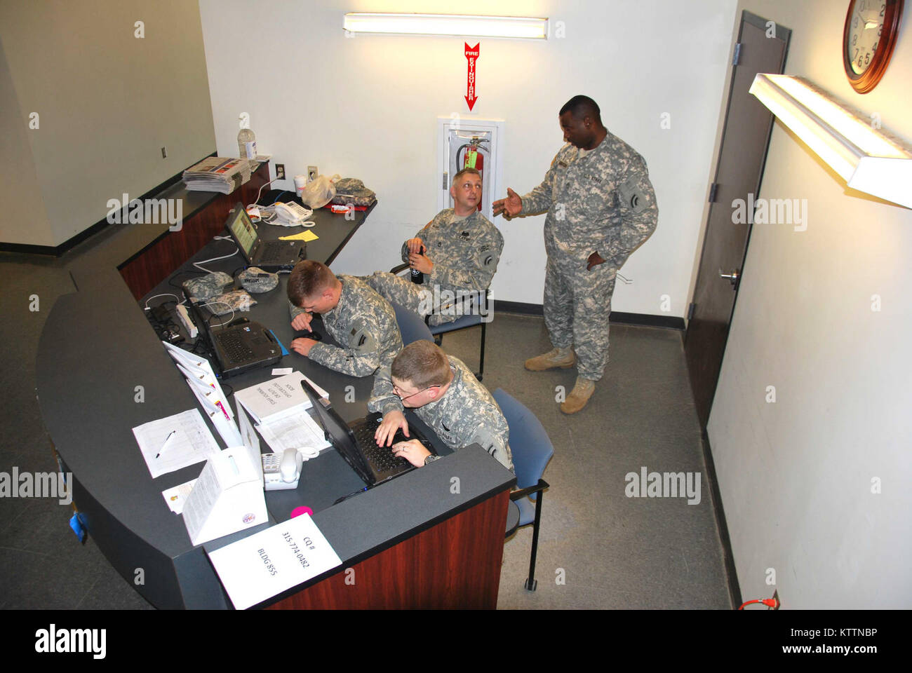 U.S. Army National Guard personnel daily duties and life. Working ...