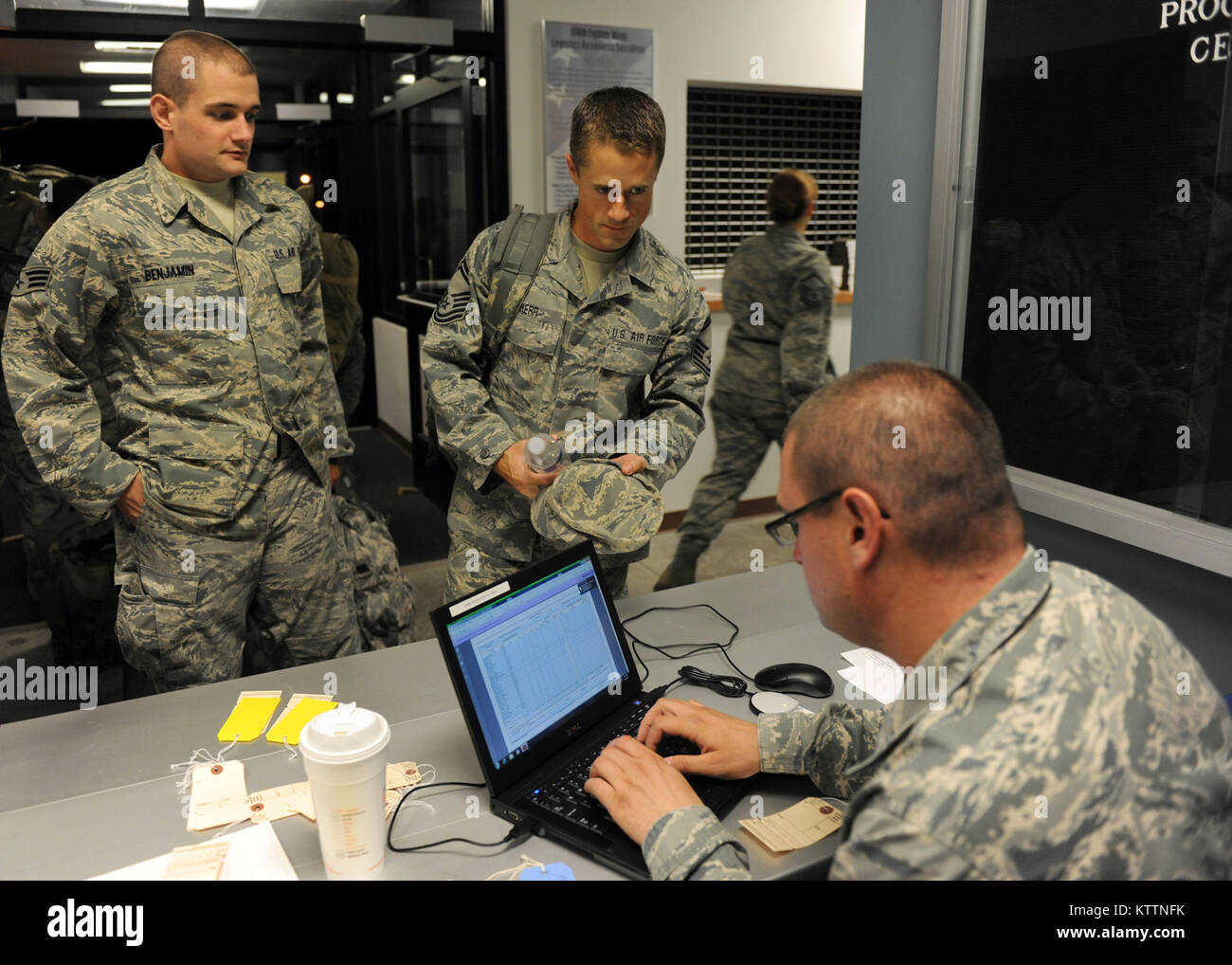 U.S. Air Force Senior Master Sgt. Raymond Herr and Senior Airman ...