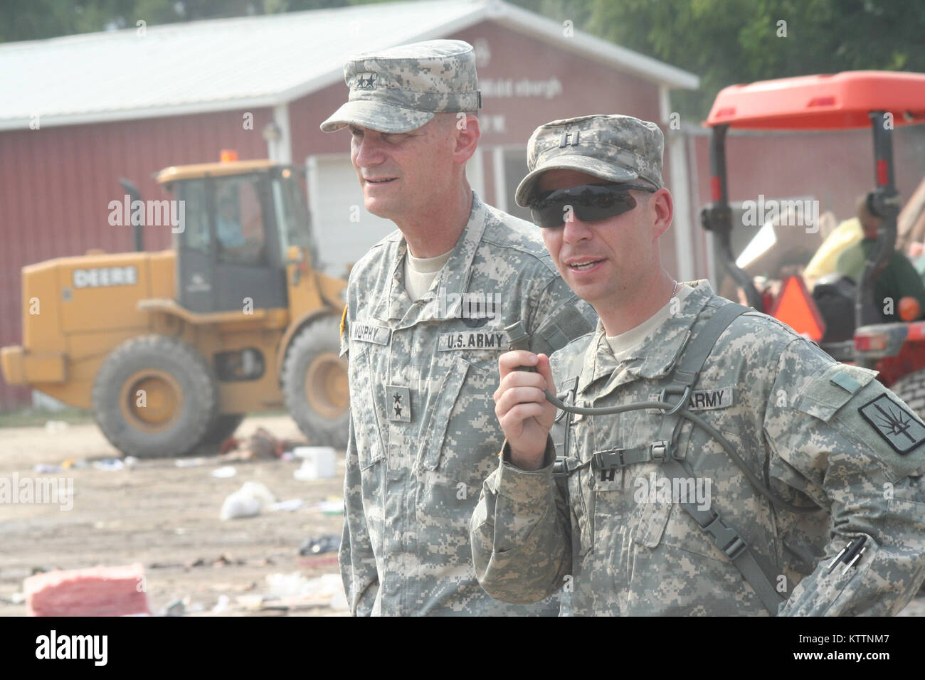Maj. Gen. Patrick Murphy, left, the Adjutant General for the New York ...