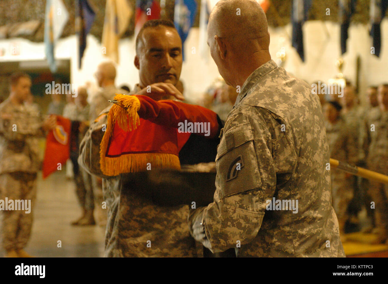 The commander and command sergeant major hi-res stock photography and ...