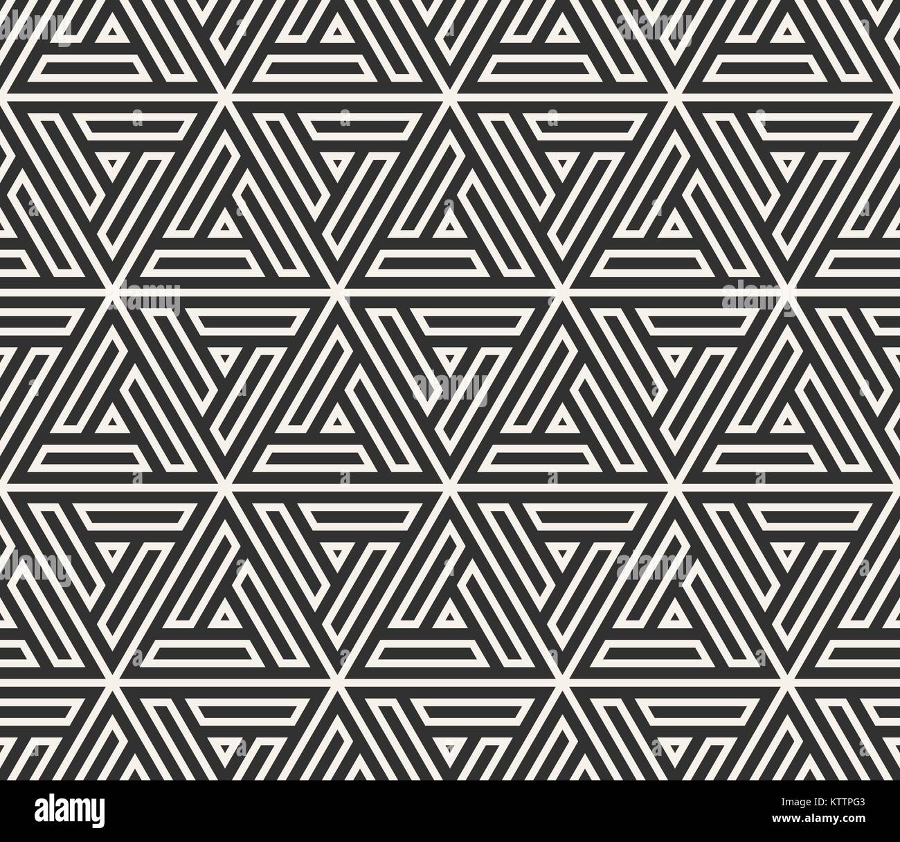 Vector seamless lines pattern. Modern stylish triangle shapes texture ...