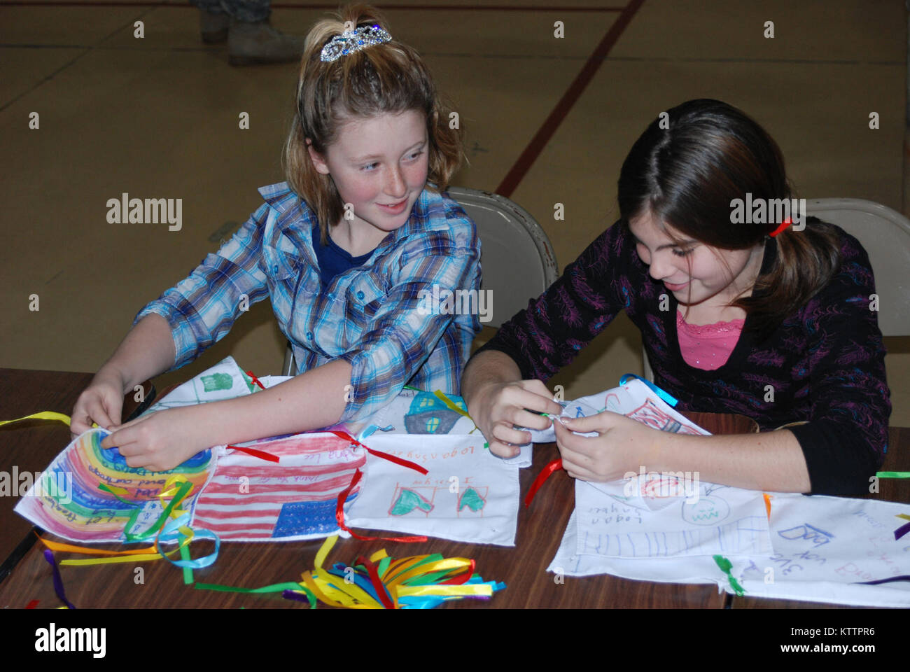 Victoria Lee, 11 (left) and Danielle Wilkins, 12, both 6th graders from ...