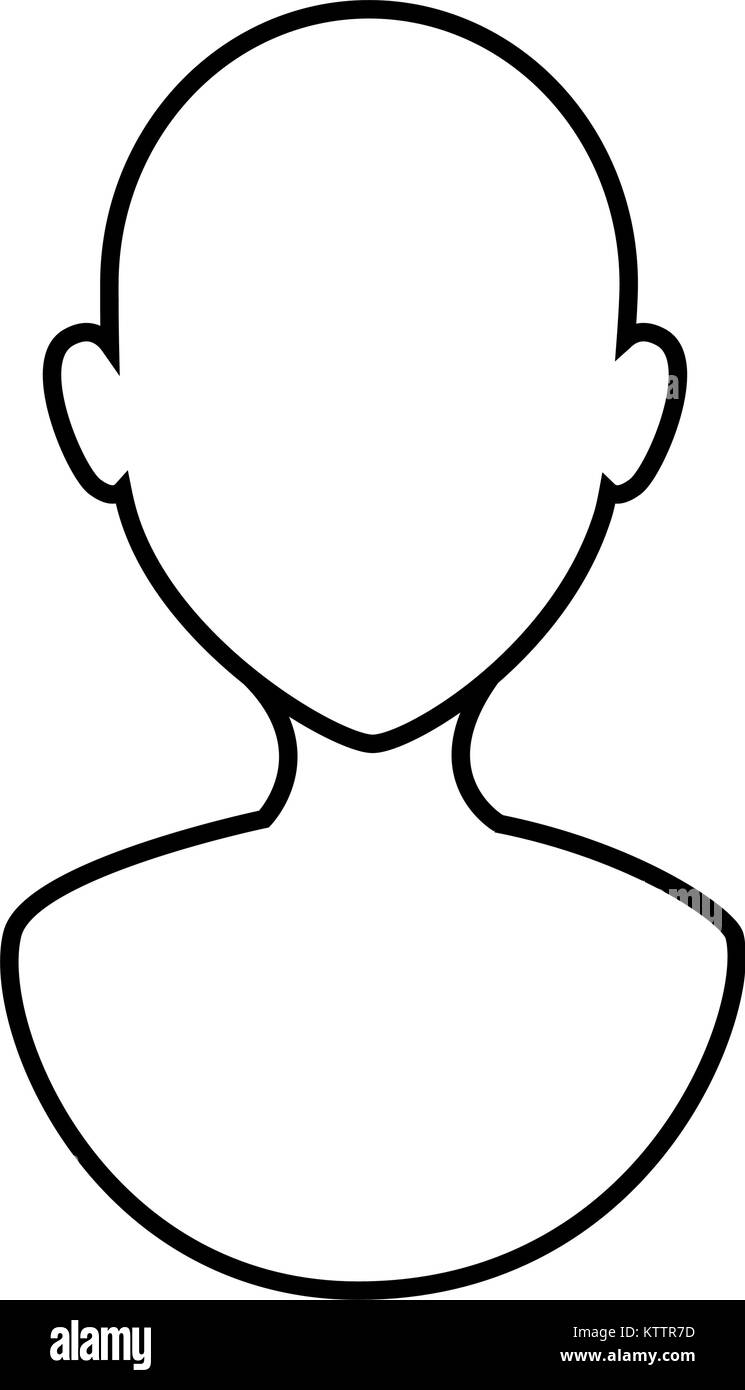 human profile isolated icon vector illustration design Stock Vector ...