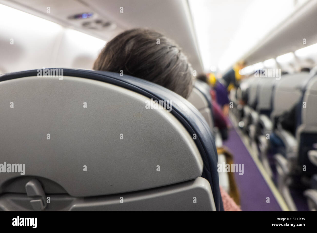 On,board,inside,cabin,crew,safety,instructions,life jacket,flybe,early ...