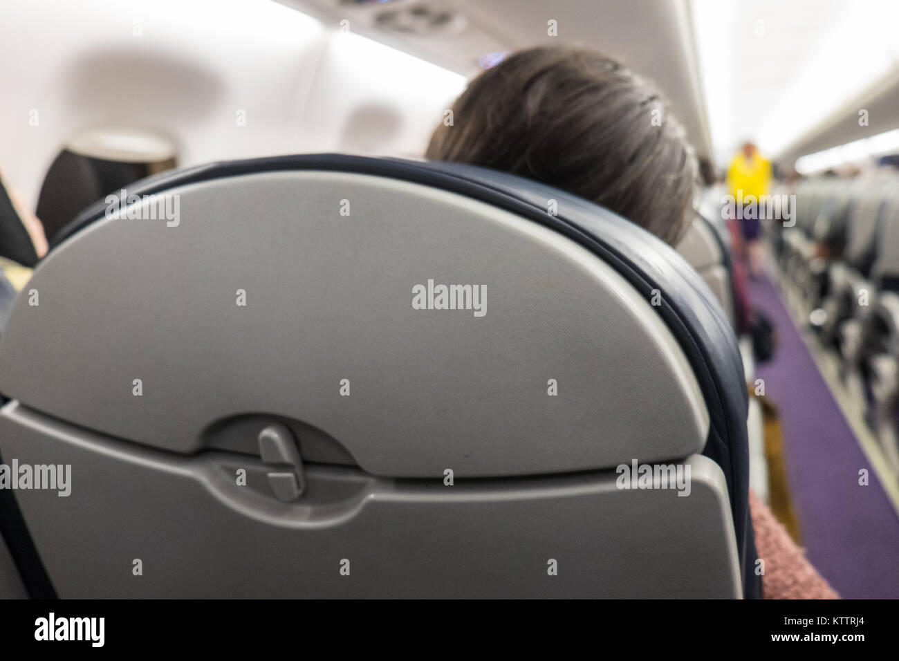 On,board,inside,cabin,crew,safety,instructions,life jacket,flybe,early ...