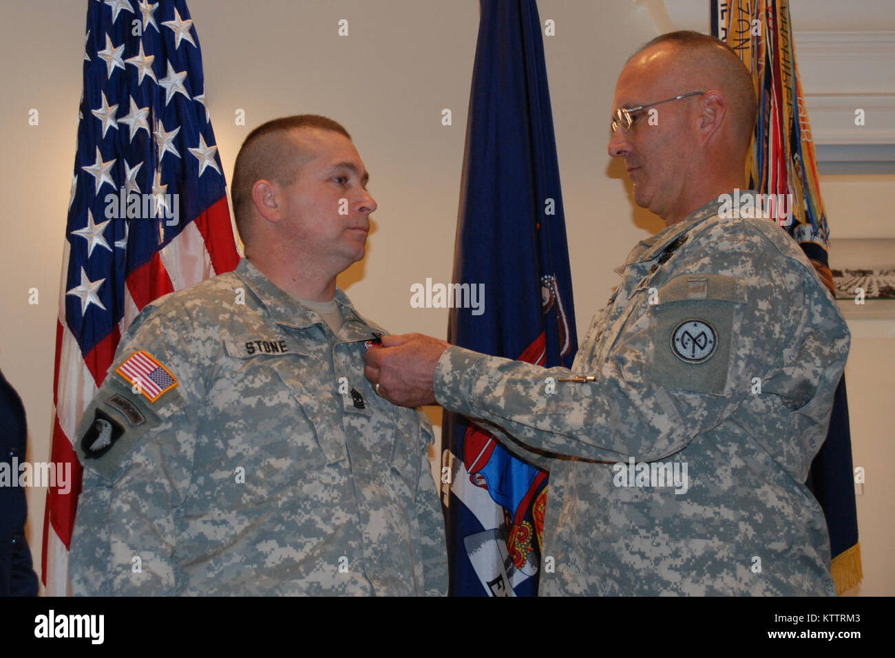 The first sergeant major of the army national guard hi-res stock ...