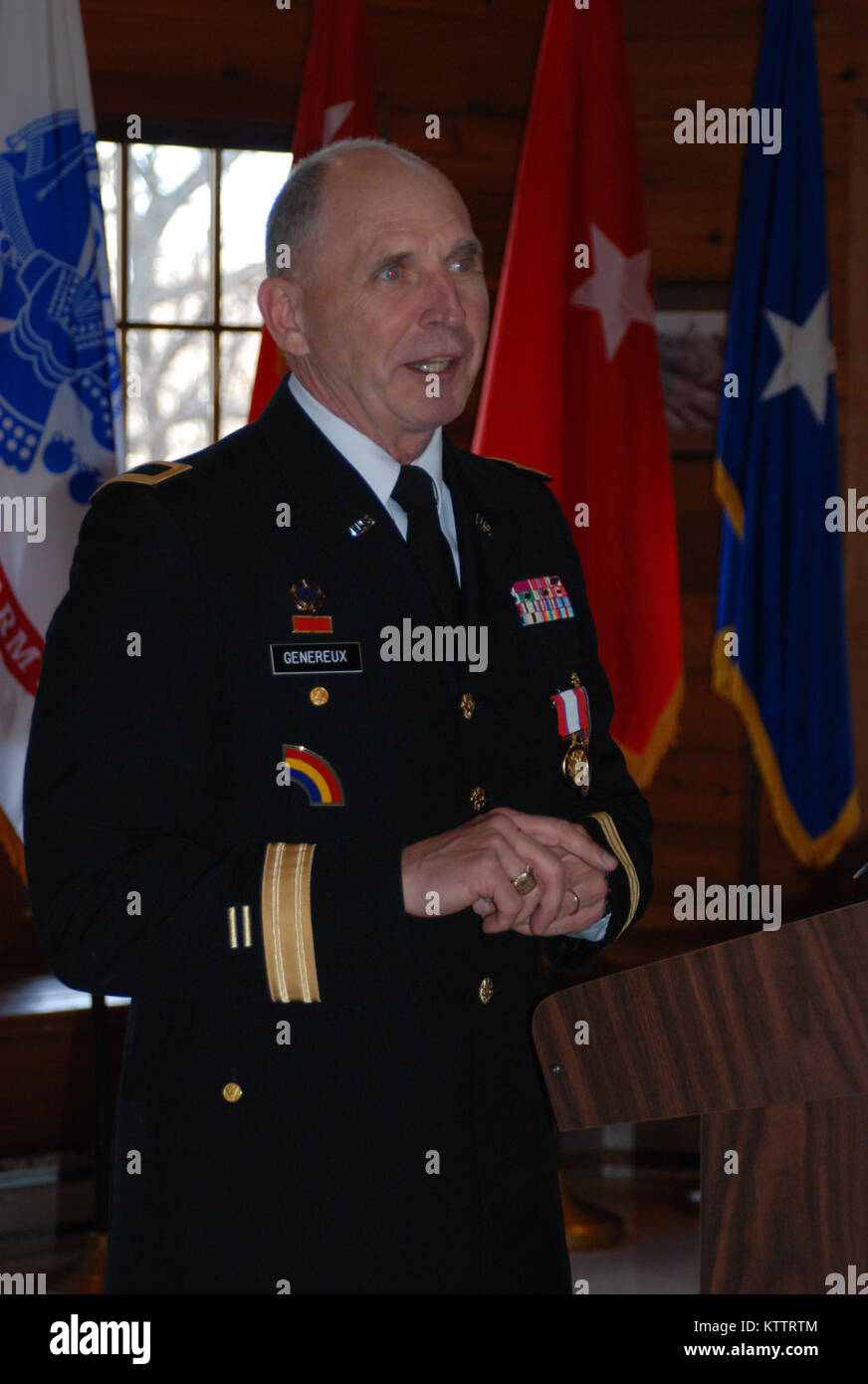 WEST POINT- Brig Gen. Paul Genereux speaks during his retirement ...