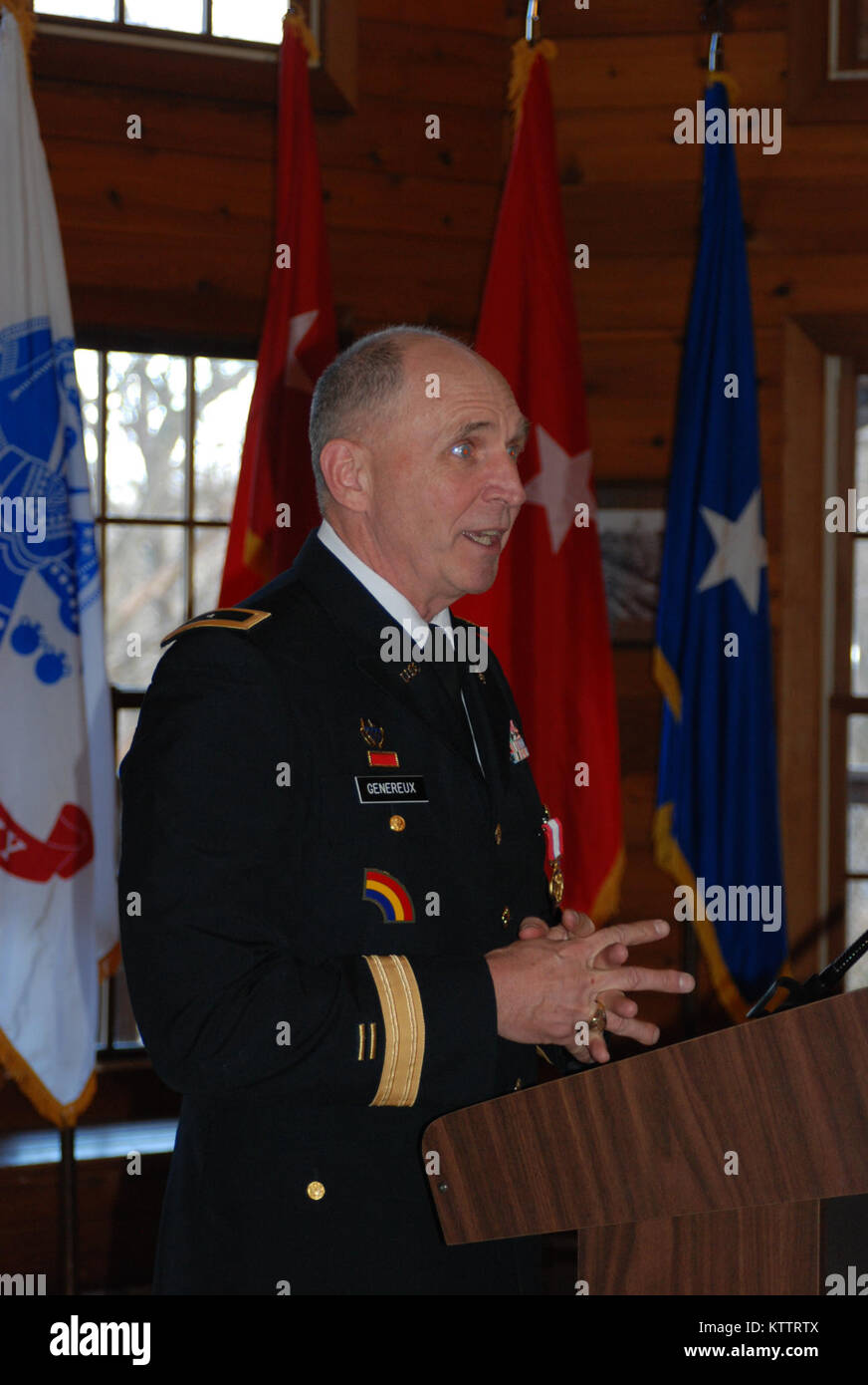WEST POINT- Brig Gen. Paul Genereux speaks during his retirement ...