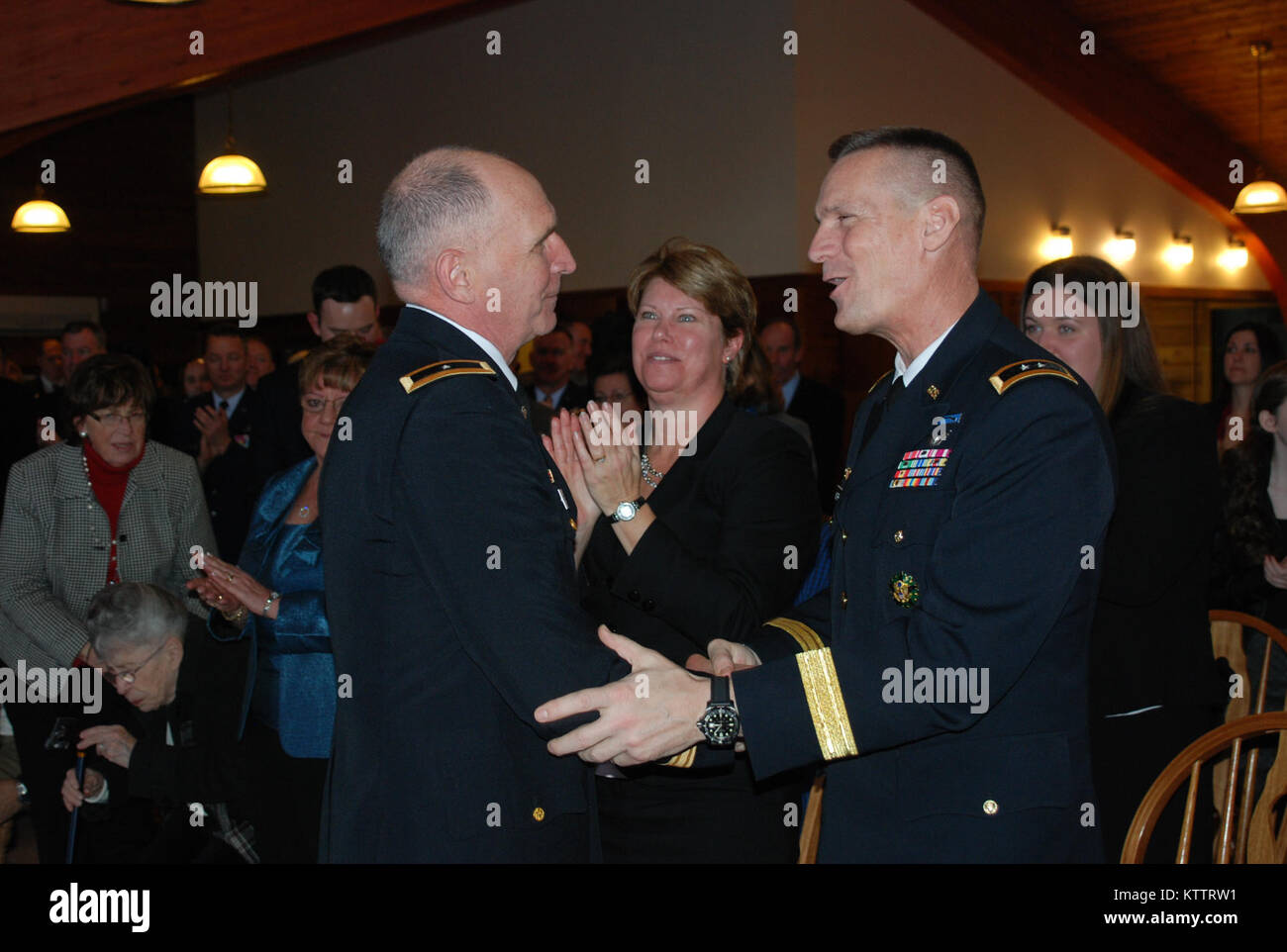 WEST POINT-- Brig Gen. Paul Genereux is greated by Major Gen, Patrick ...
