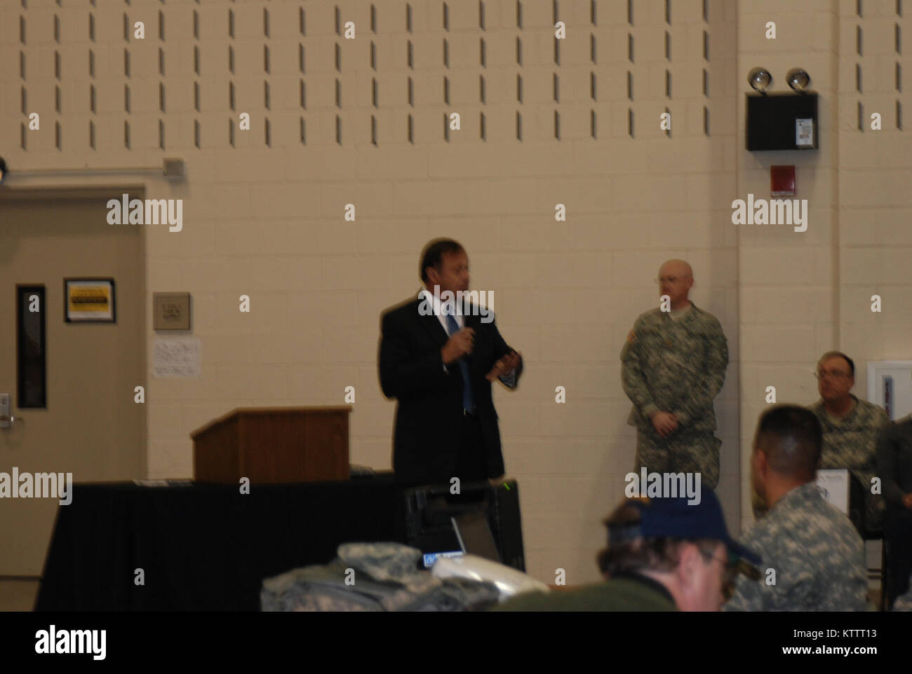 CAMP SMITH-- A DOD official speaks , during the New York Stability ...