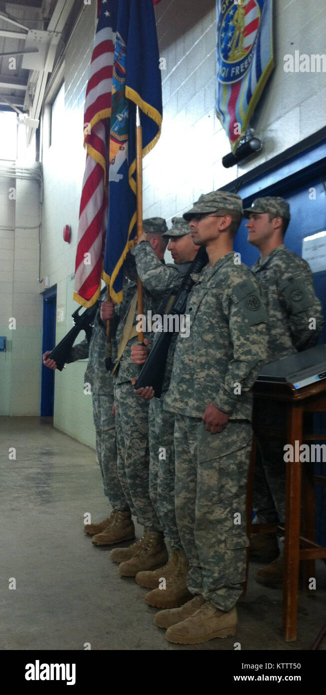 Color guard for the Yellow Ribbon Ceremony held Jan 29, 2012, at the ...
