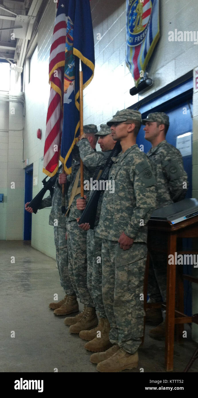 Color guard for the Yellow Ribbon Ceremony held Jan 29, 2012, at the ...