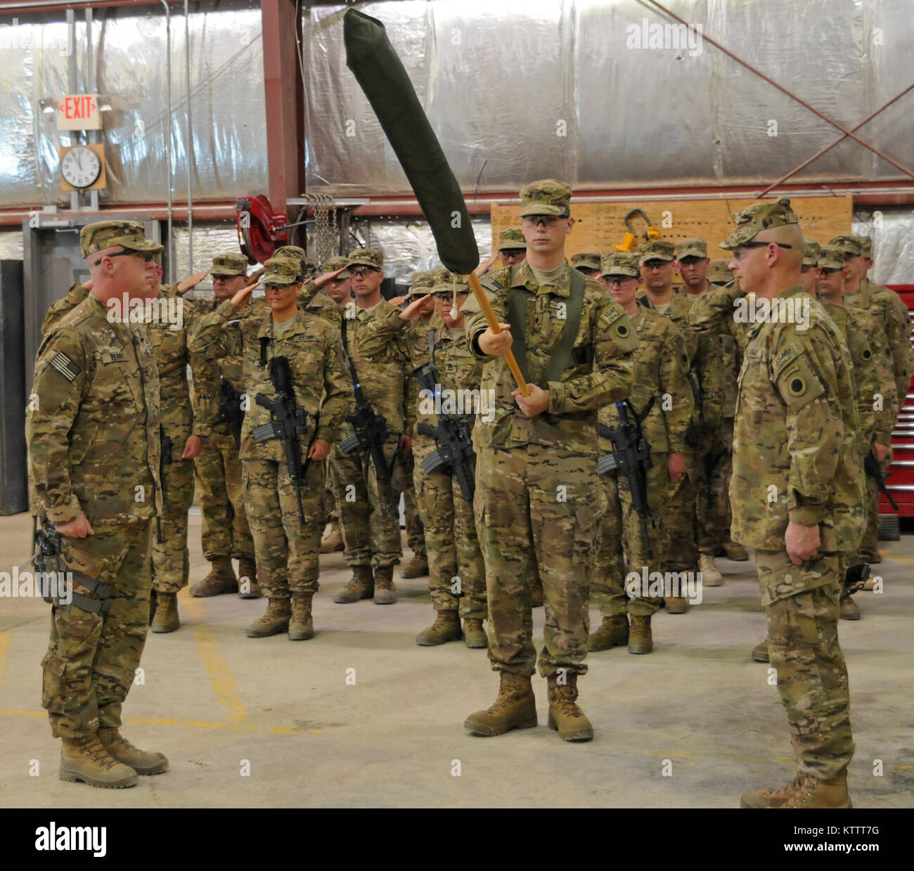 Col. James E. Perry, commander of the 37th Infantry Brigade Combat Team ...