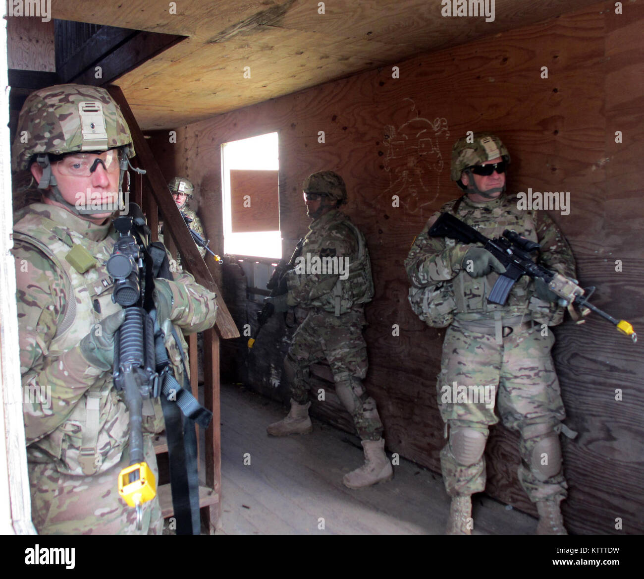 CAMP SHELBY, MS -- Stabilization and Transition Team (STT) members Sgt ...
