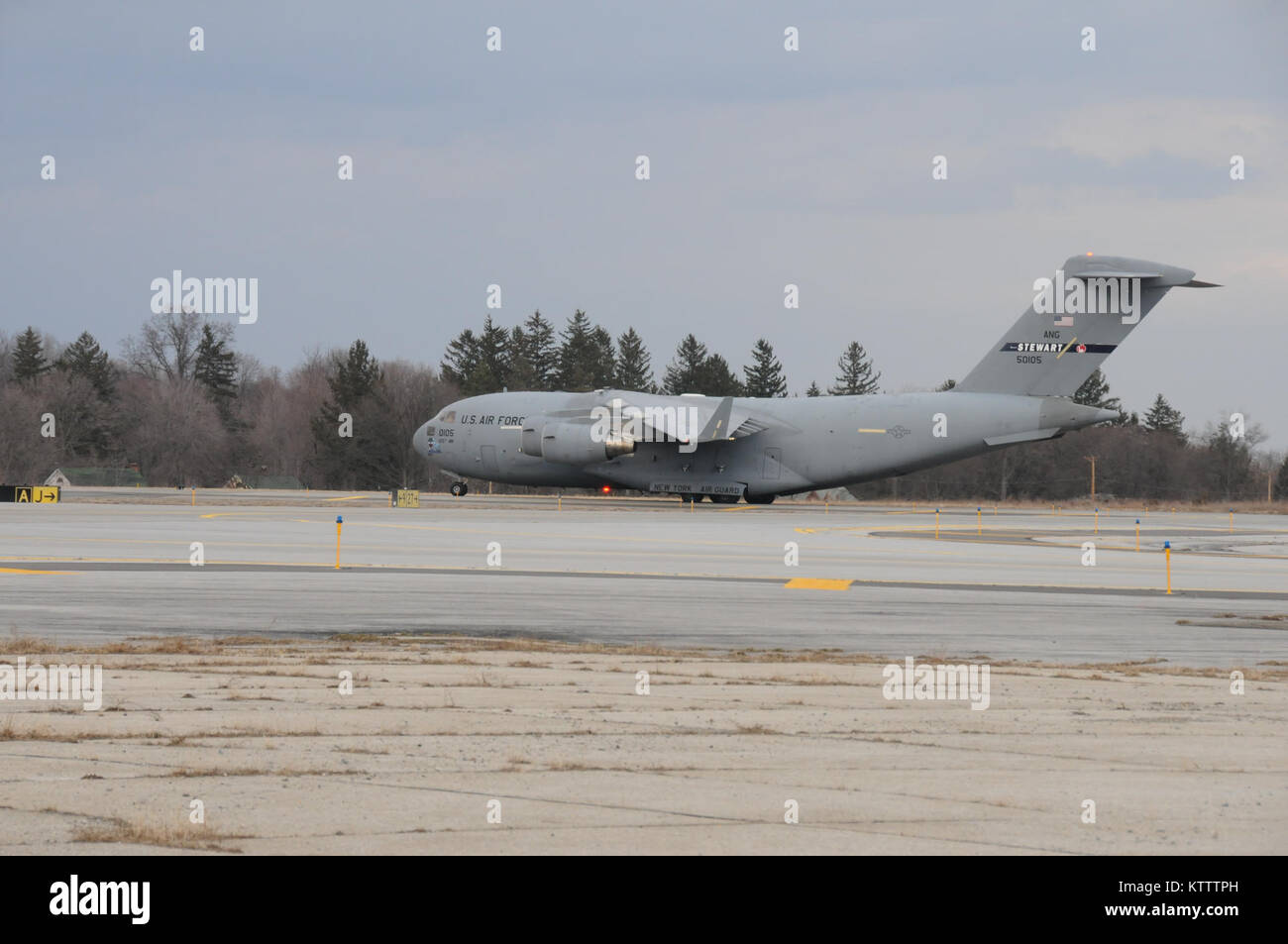 STEWART AIR NATIONAL GUARD BASE--A C-17 Globemaster III assigned to the ...